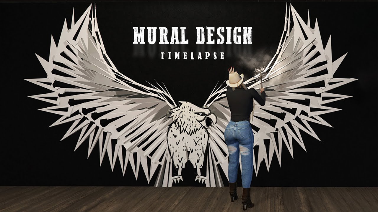 MURAL DESIGN Timelapse | Daisy Parker | BLRP | Badlands RP - YouTube
