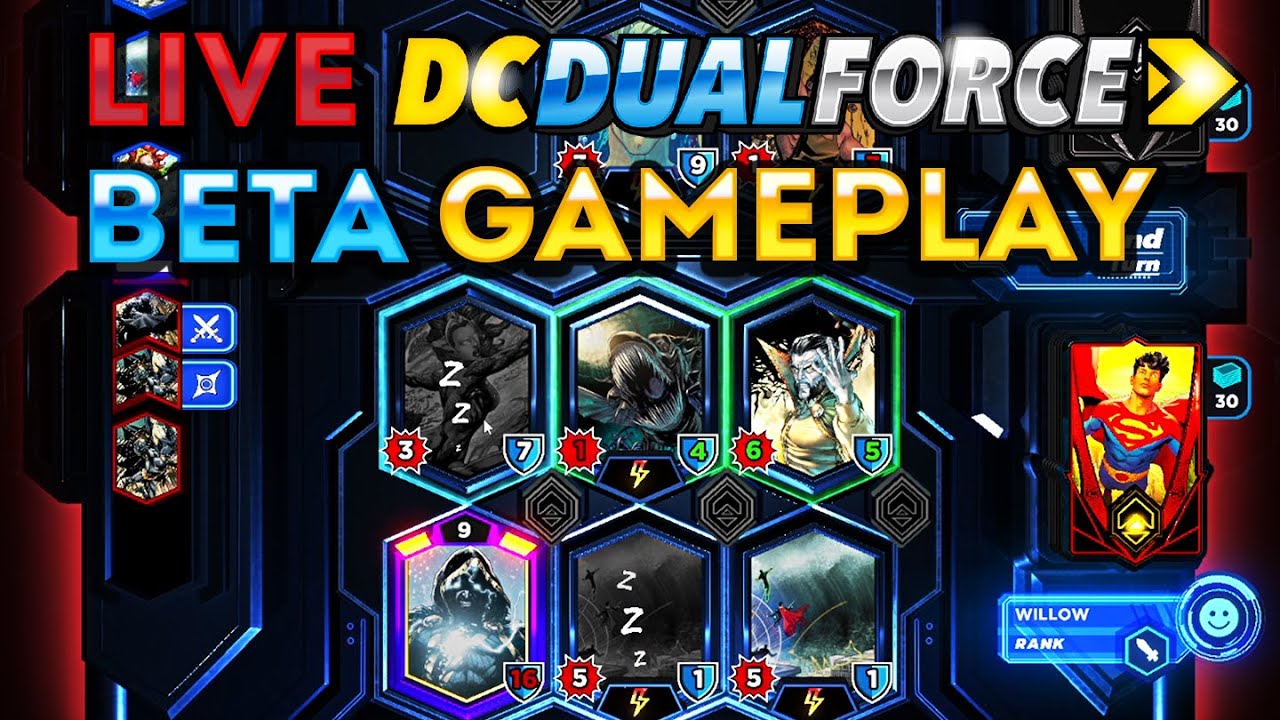 DC Dual Force 24/7 Beta Day #2 - Too Many Decks To Play! Starting with ...