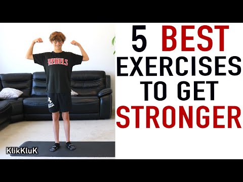 5 BEST EXERCISES TO GET STRONGER / Entrenamiento Para Principiantes ...