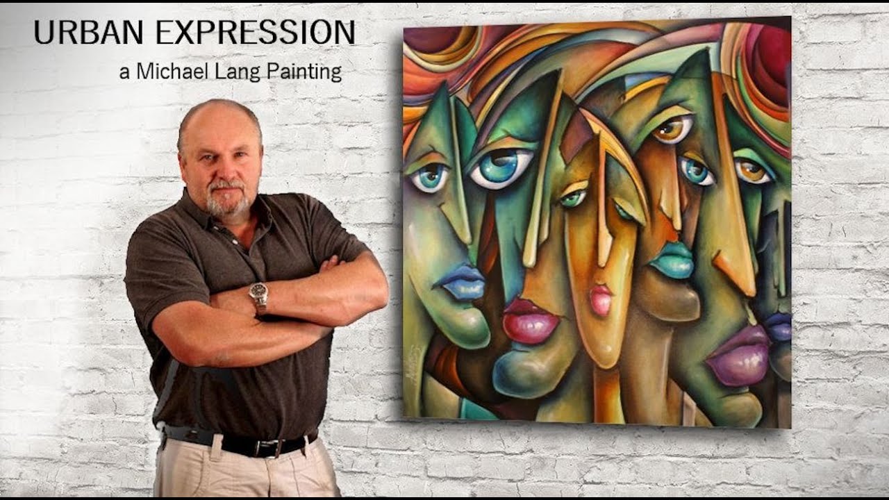 Michael Lang Urban Expressions painting, how to, blending, shading ...