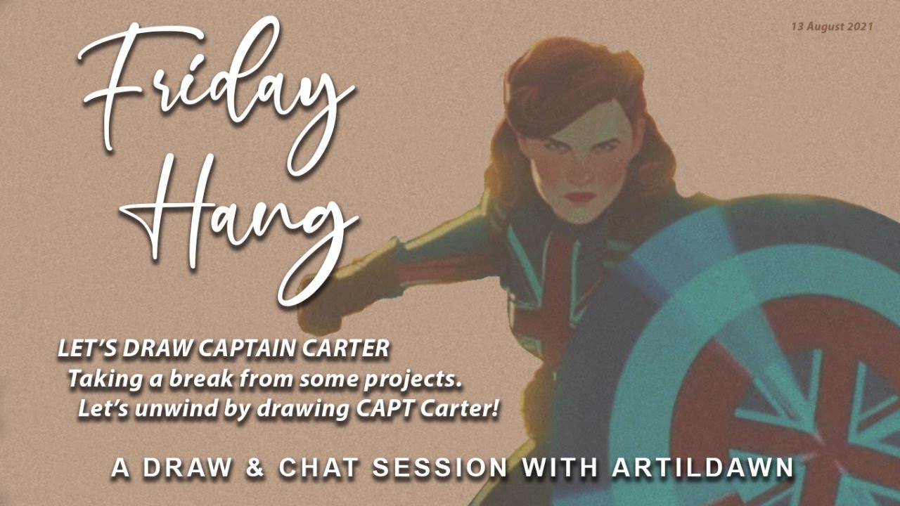 Friday Hang - Let's Draw Captain Carter! - YouTube