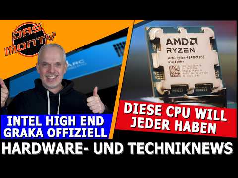 Diese neue AMD-Gaming-CPU will jeder haben | Intel Arc High-End offiziell | DDR5 Ram Mega Preistipps