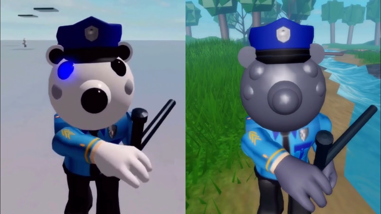 The Piggy Battle. Poley and The Unknown Officer Comparison jumpscares ...