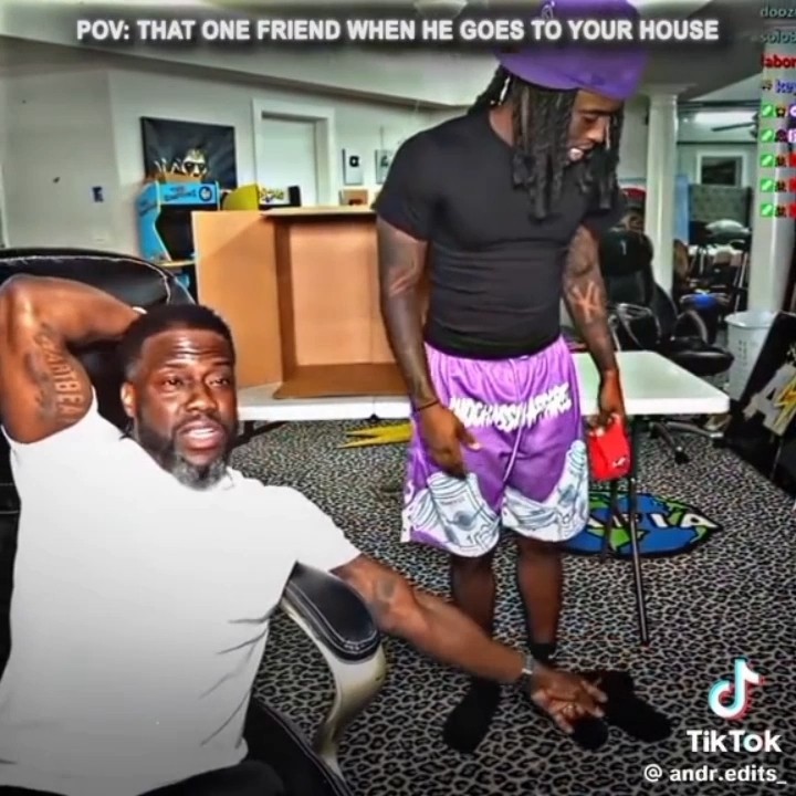 Kevin hart finds dog 💩 poop on kai cenat's carpet #kaicenatclip - YouTube