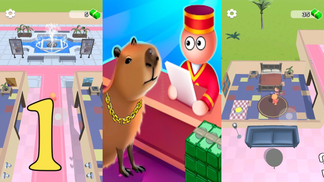 Idle Animal Hotel Gameplay Mobile Game Walkthrough All Levels Android ...