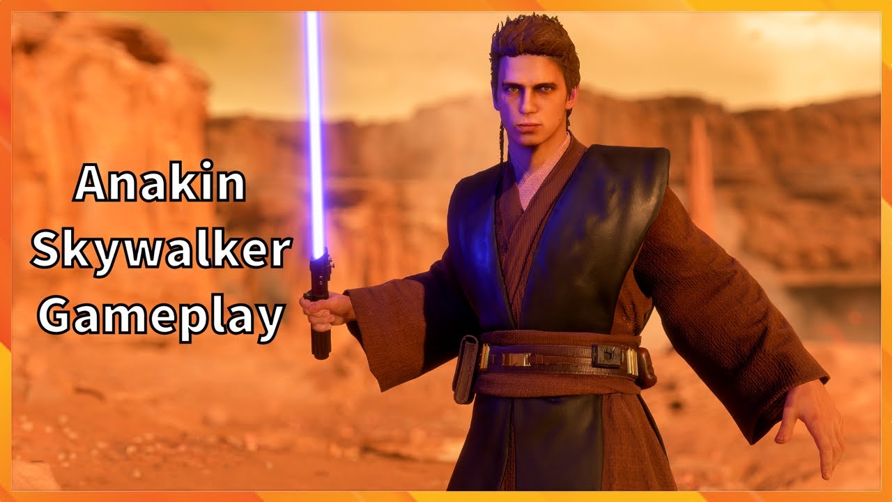Attack of the Clones Anakin Skywalker Gameplay Star Wars Battlefront 2 ...