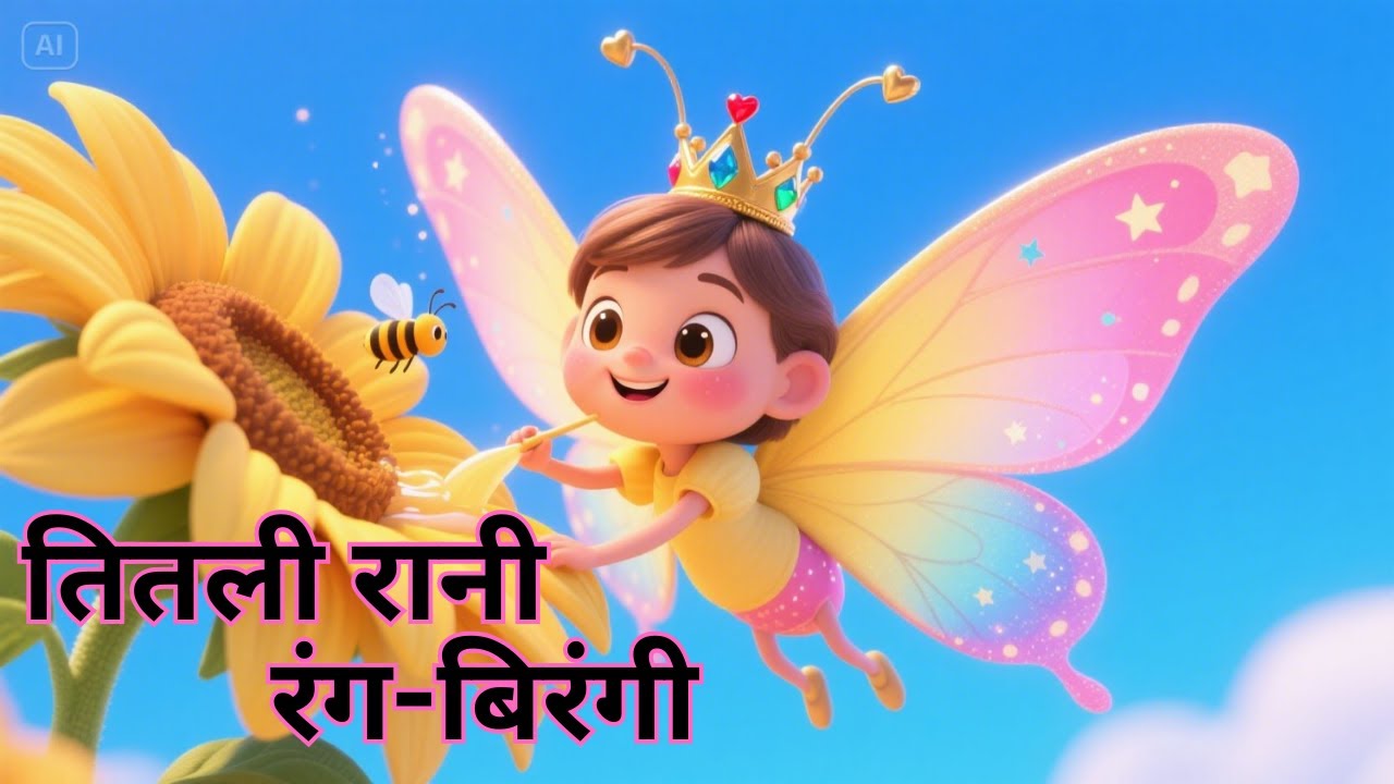 तितली रानी, रंग-बिरंगी | Titli Rani Rang Birangi . - YouTube