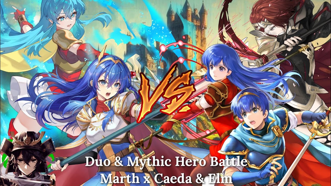 Fire Emblem Heroes - Duo & Mythic Hero Battle: Retro Marth x Caeda ...