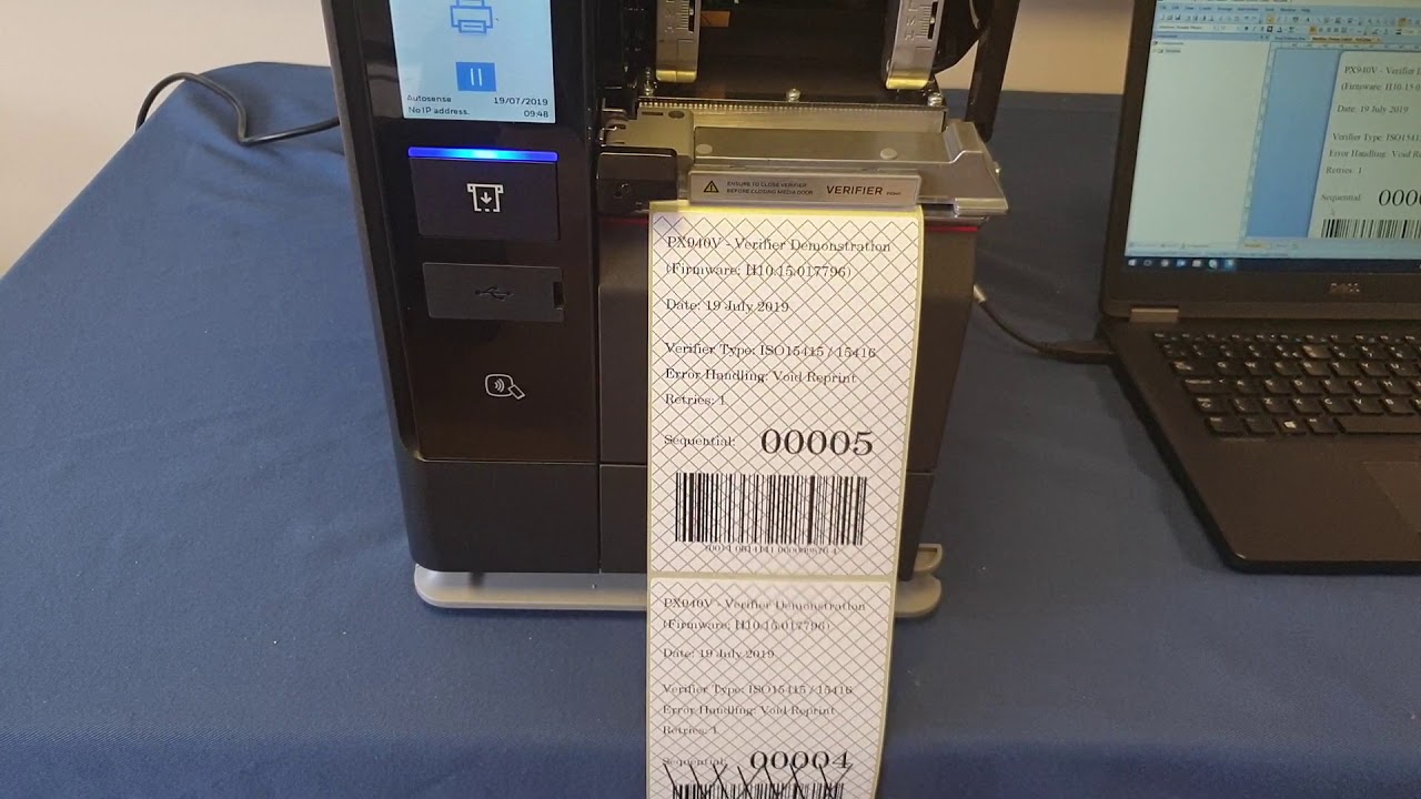 Honeywell PX940V on the fly verification 4" - YouTube