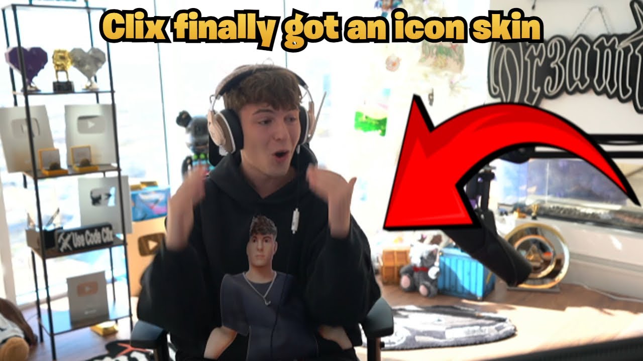 Clix finally got an icon skin 😲 - YouTube