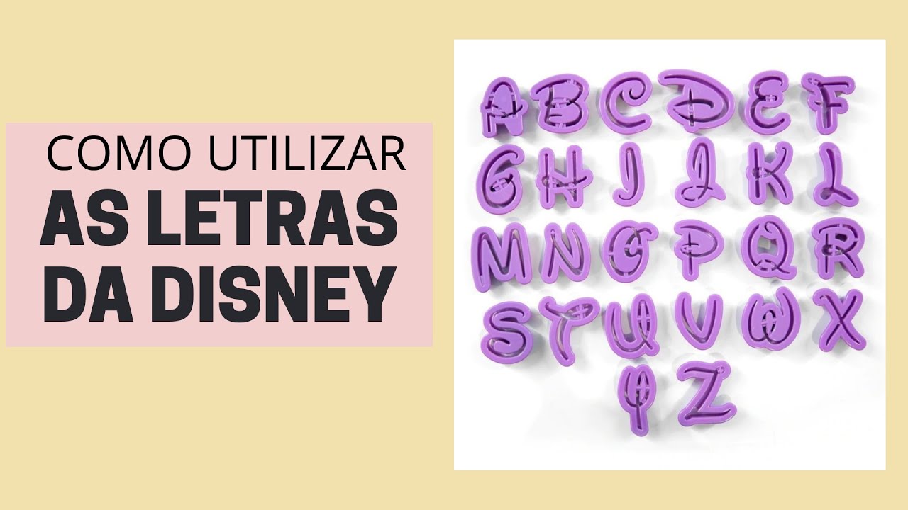 MANUAL DAS LETRAS DISNEY COMO UTILIZAR - YouTube