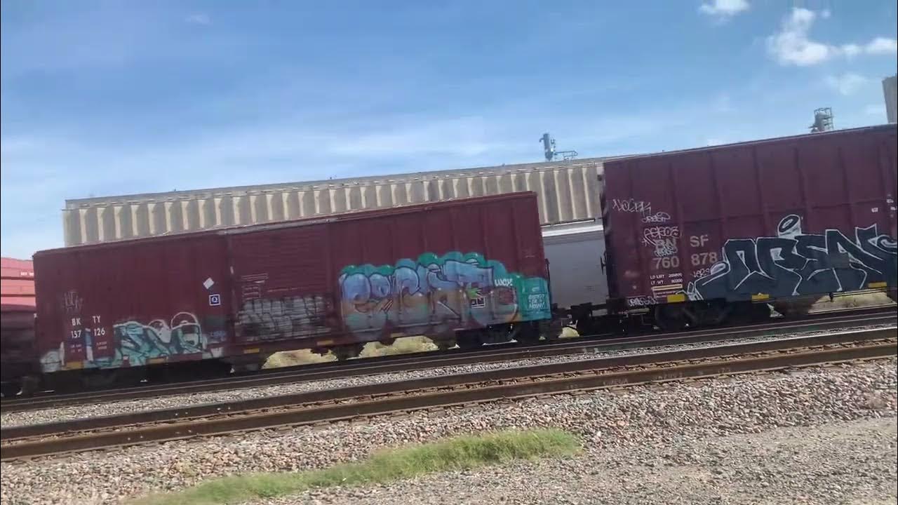 Two BNSF Mix Freight Trains going through Saginaw RX November 16 2024 - YouTube