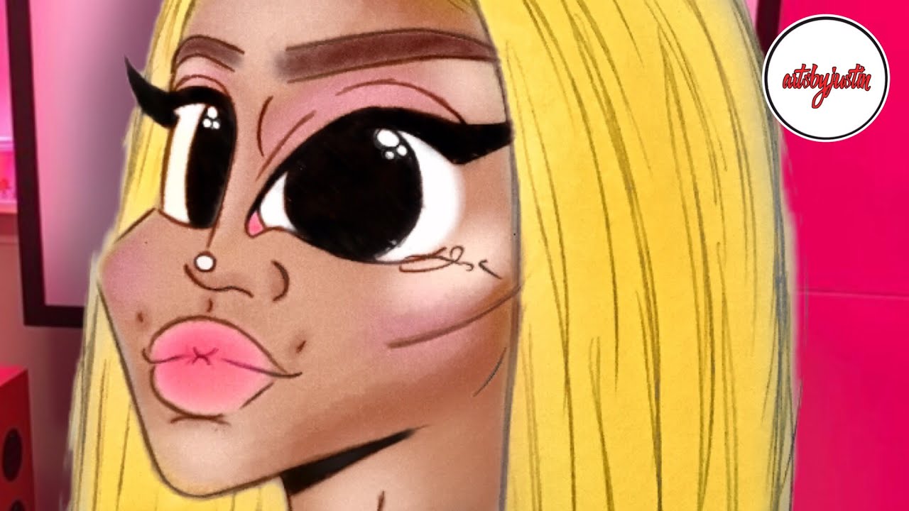 How to draw Nicki Minaj 💅🏽 - YouTube
