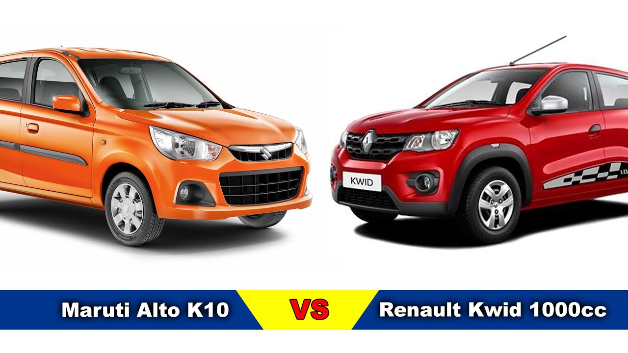 Maruti Alto K10 Vs Renault Kwid 1000cc (1.0L) – Comparison ...