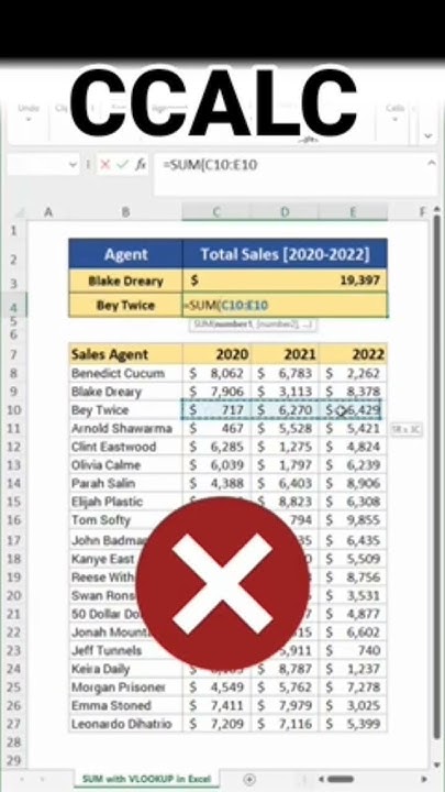 #excel #sorts #youtube #formulas #countif #ctrl #sum #vlookup #youtubeshorts - YouTube