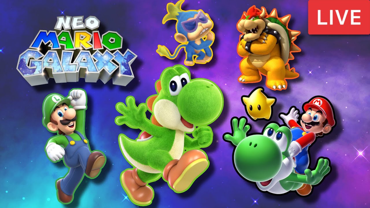 Neo Mario Galaxy Live Stream Playthrough Part 1 Thank you SPG64 & Neo ...