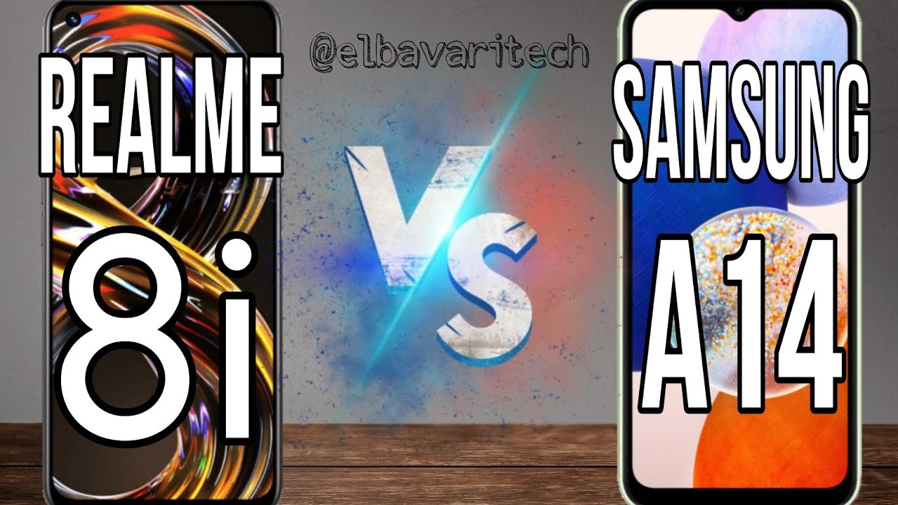 مقارنة بين Samsung A14 vs Realme 8i - YouTube