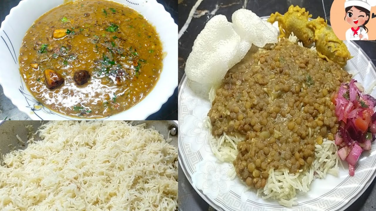 Daal Masar with Tarka Rice ki mazedar Recipe | Kitchen with Alizay ...