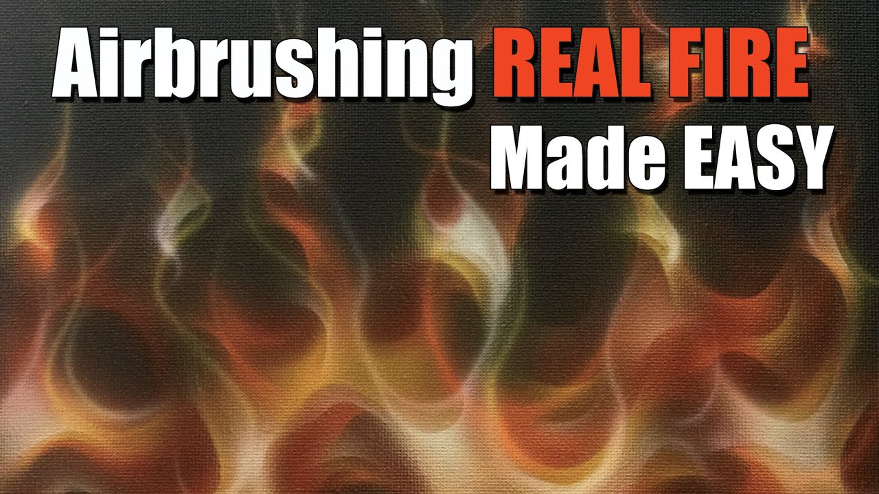 How to Airbrush Quick Real Fire - YouTube