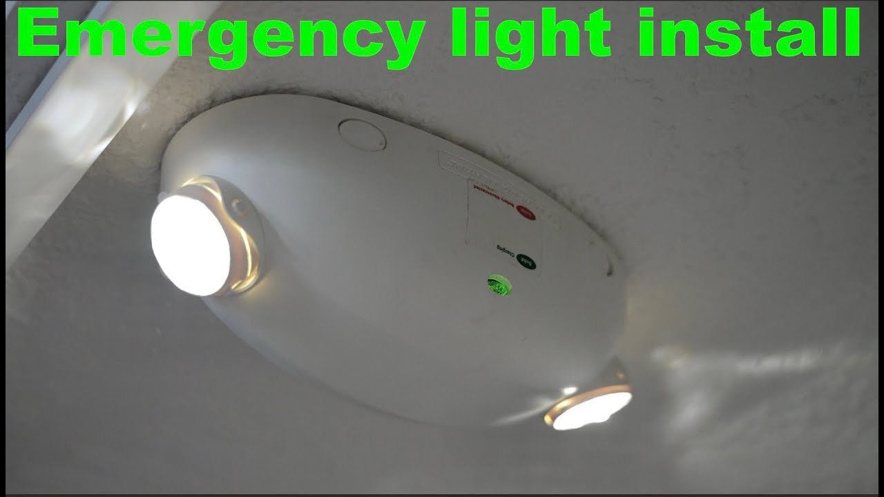 Installing New Emergency Light! - YouTube