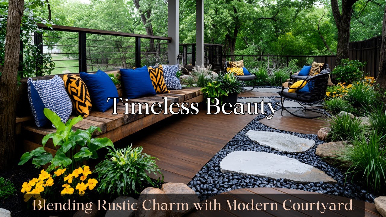 Timeless Beauty: Blending Rustic Charm with Modern Courtyard ...