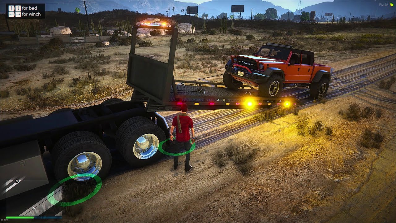 Theebu Flatbeds | FiveM Winch Update Preview - YouTube