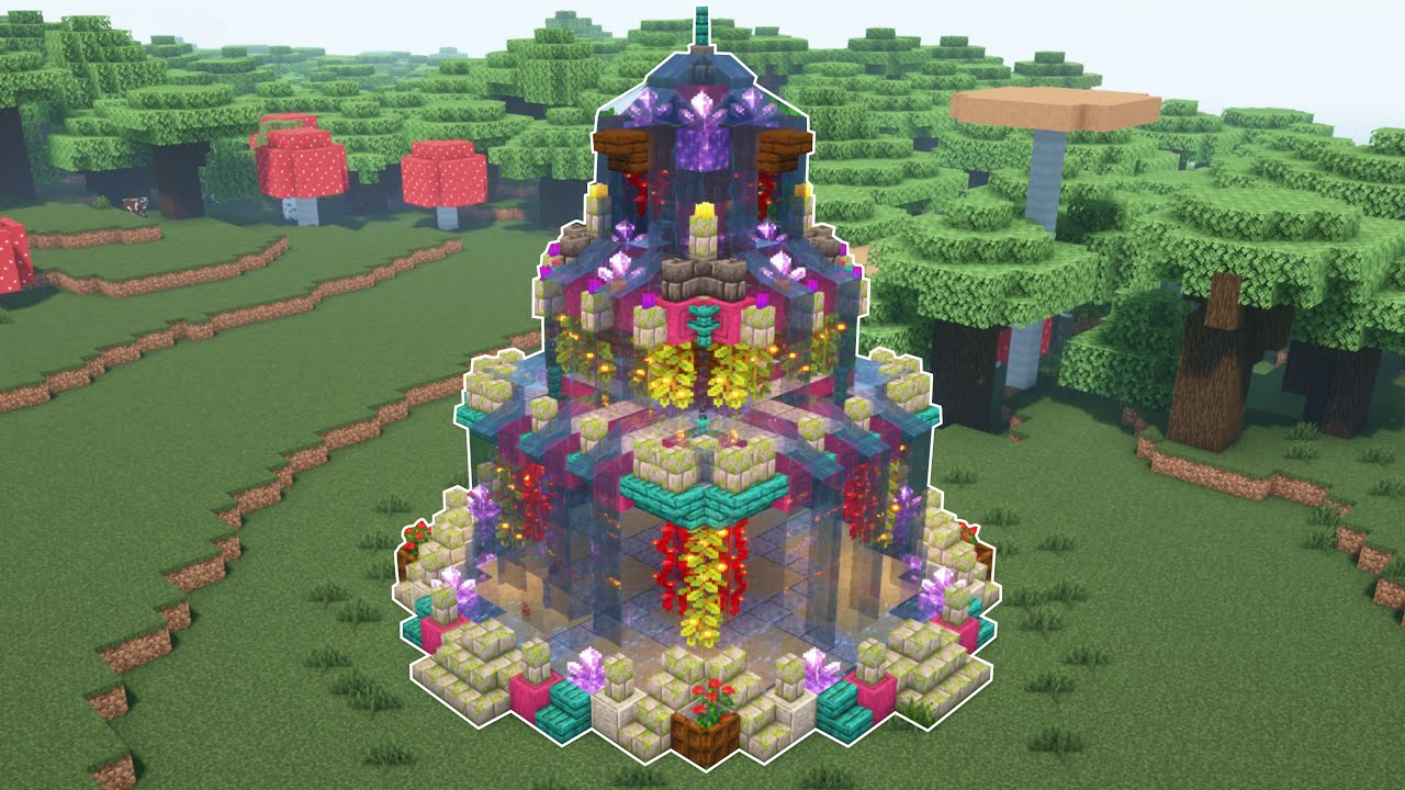 How to build Fantasy Fountain - Minecraft Tutorial - YouTube