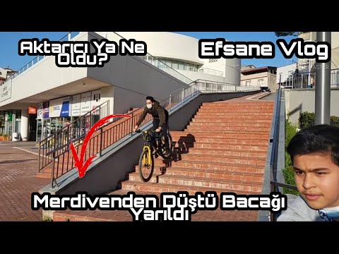 Merdivenden Düştü-Efsane Vlog-Bisikletle Tek Teker-Aktarıcı Yapıldı Mı