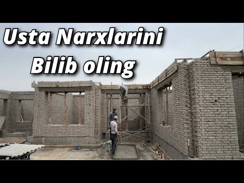 Uy Qurilish Xarajatlari 2025 | Beton Quyish, G‘isht Urish va Usta Haqlari