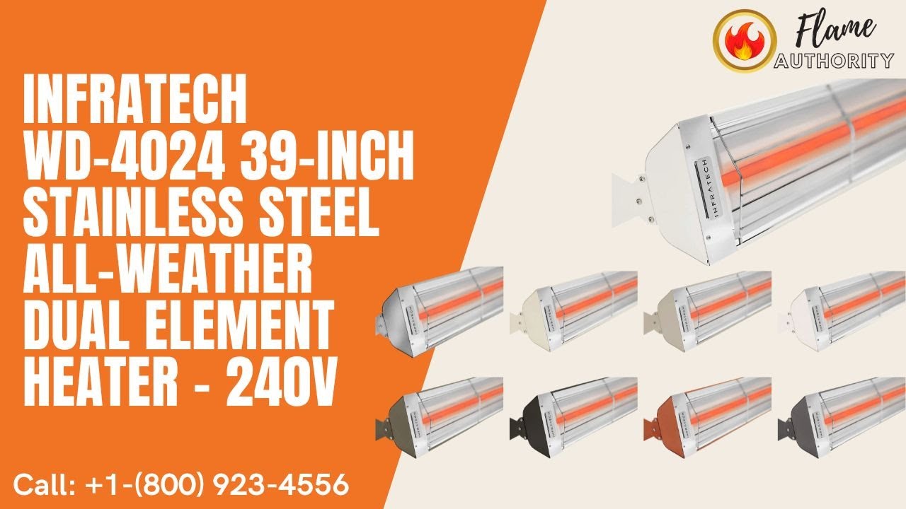 Infratech WD-4024 39-inch Stainless Steel All-Weather Dual Element ...