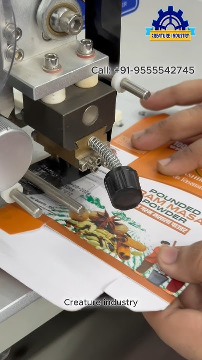 MRP Printing Machine | Batch Code Printer | Ribbon Coding Semi Automatic Machine #shortfeed # ...