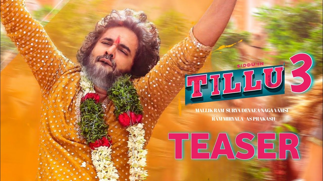 DJ Tillu 3 - Siddu Jonnala Gadda Intro Teaser |Naga Vamsi , Ram Miryala ...