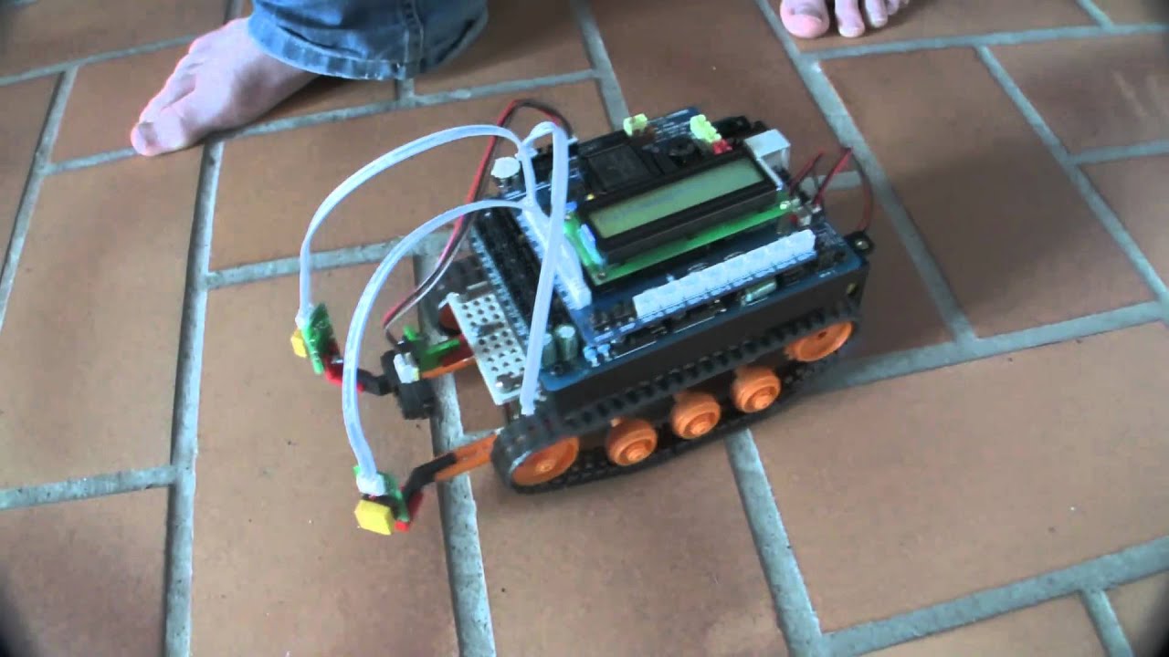 Playing with an INEX Interactive C Robot - YouTube