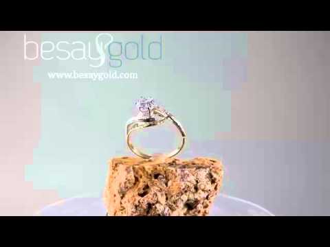 S motifli Baget Taşlı Tektaş Yüzük