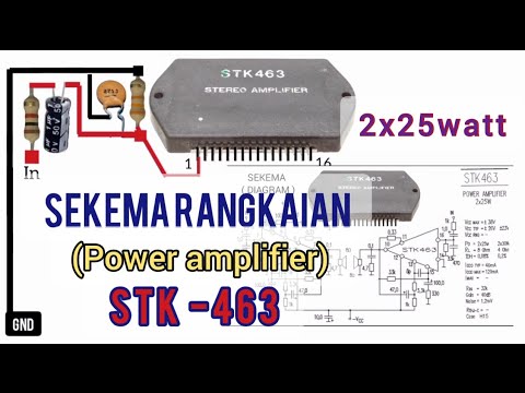 STK-463 //POWER AMPLIFIER 2X25 WATT - YouTube