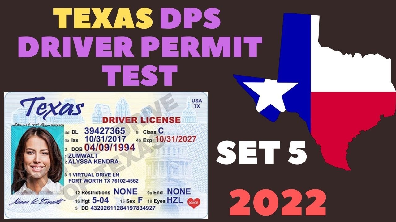 Texas dps DMV written test set 4 - YouTube