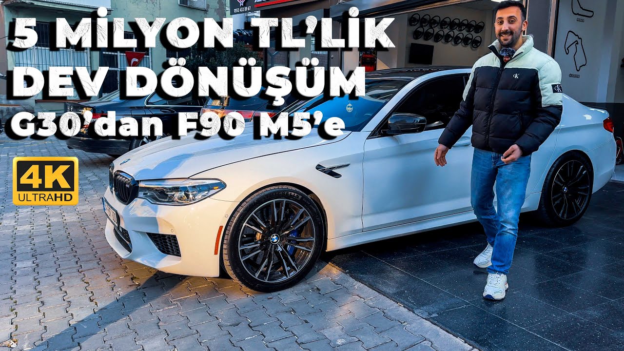 BMW G30 TAMAMEN F90 M5 DÖNÜŞÜM GERÇEK 625 HP - YouTube