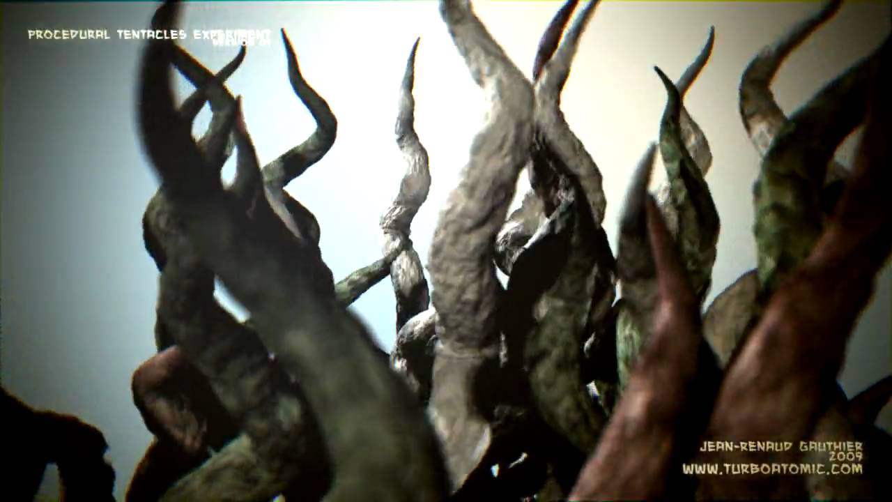 procedural tentacles experiment v01 - YouTube