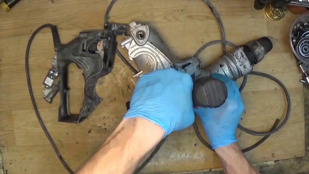 How to disassemble Hitachi DH40MR sds max hammer drill - YouTube