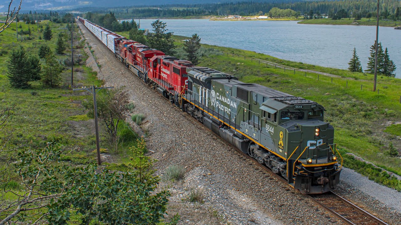 CP 6644 D-Day SD70ACu Veteran Unit!!! CP 6644,CP 3026, CP 8703, CP 8548 ...