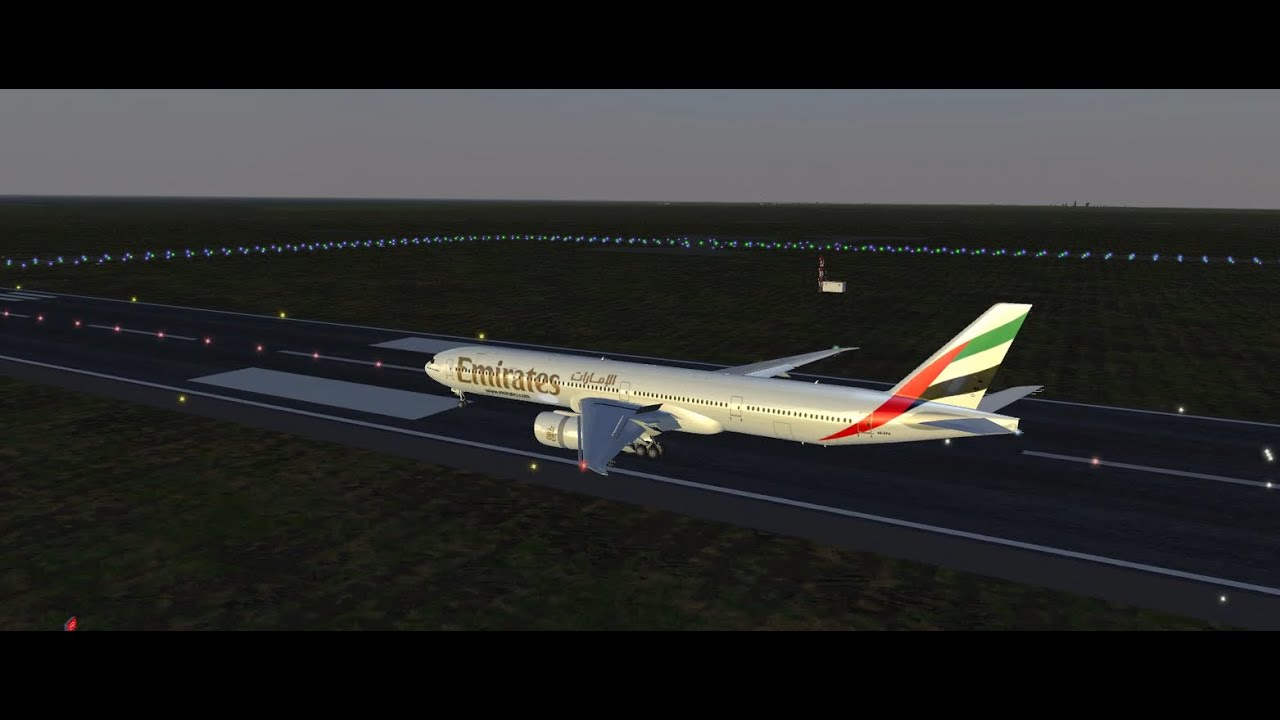 Boeing 777-300ER landing | FlightGear - YouTube