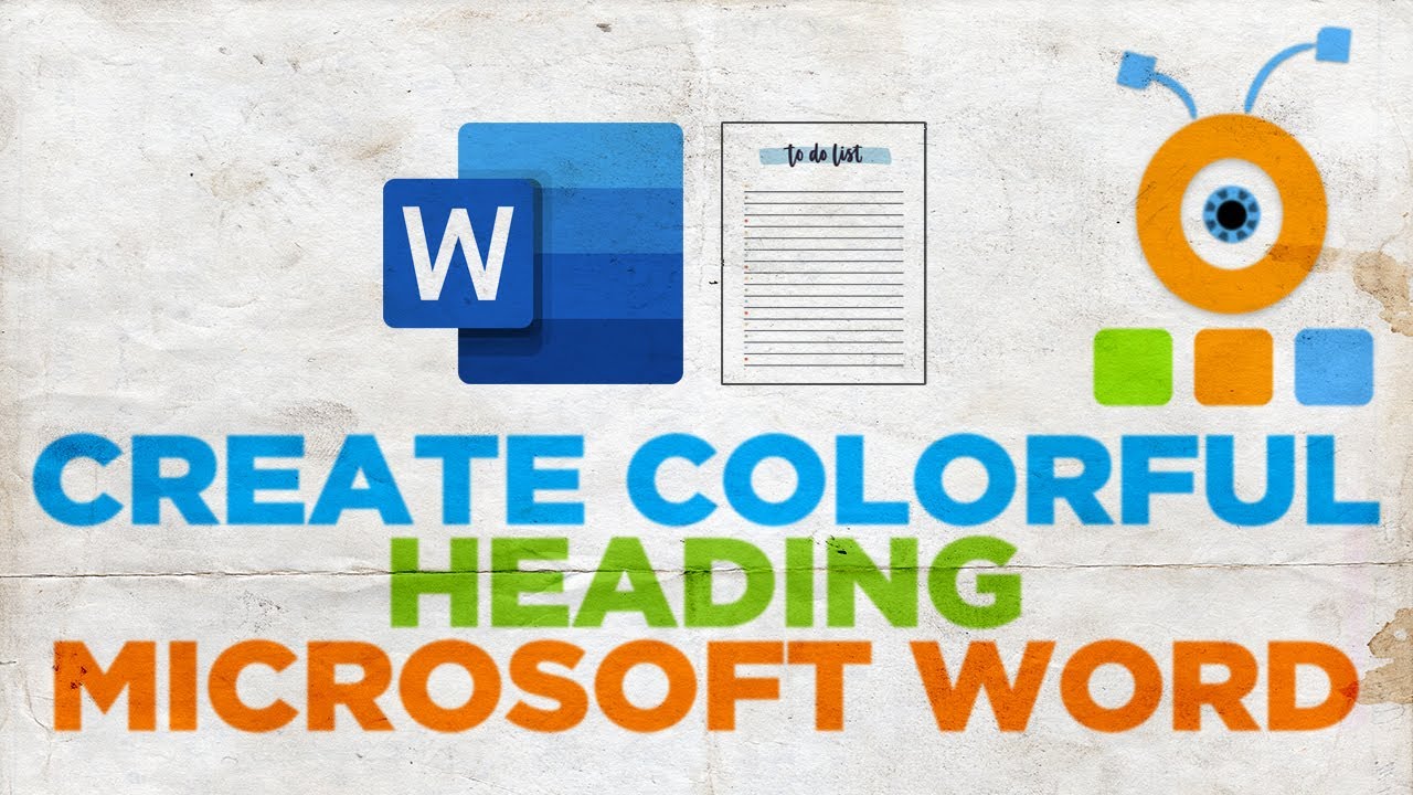 How To Create Colorful Heading In Word YouTube How To Create Colorful Heading In Word YouTube