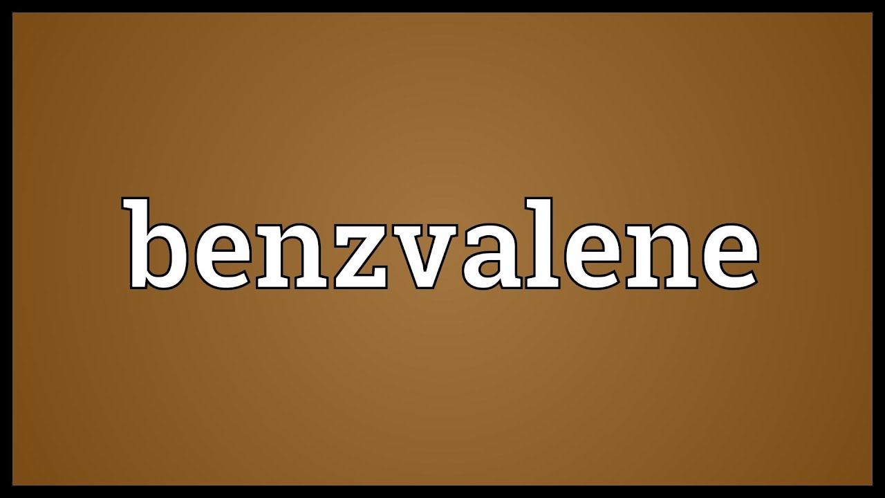 Benzvalene Meaning - YouTube