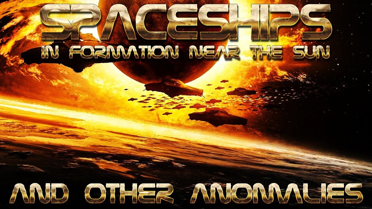 SPACESHIPS in Formation NEAR the SUN - JANUARY 2017 - COR2-A Cam. - YouTube