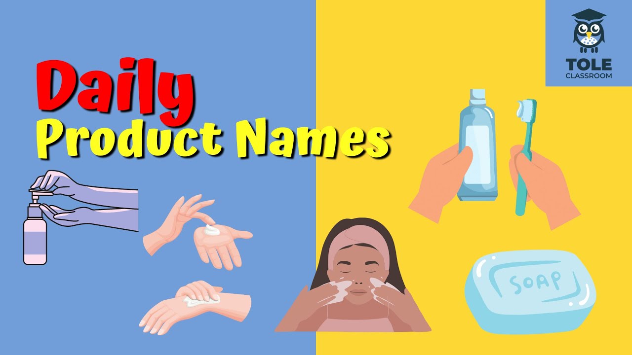 Daily Product Names | Easy & Fun English Learning | Flashcard | Tole ...
