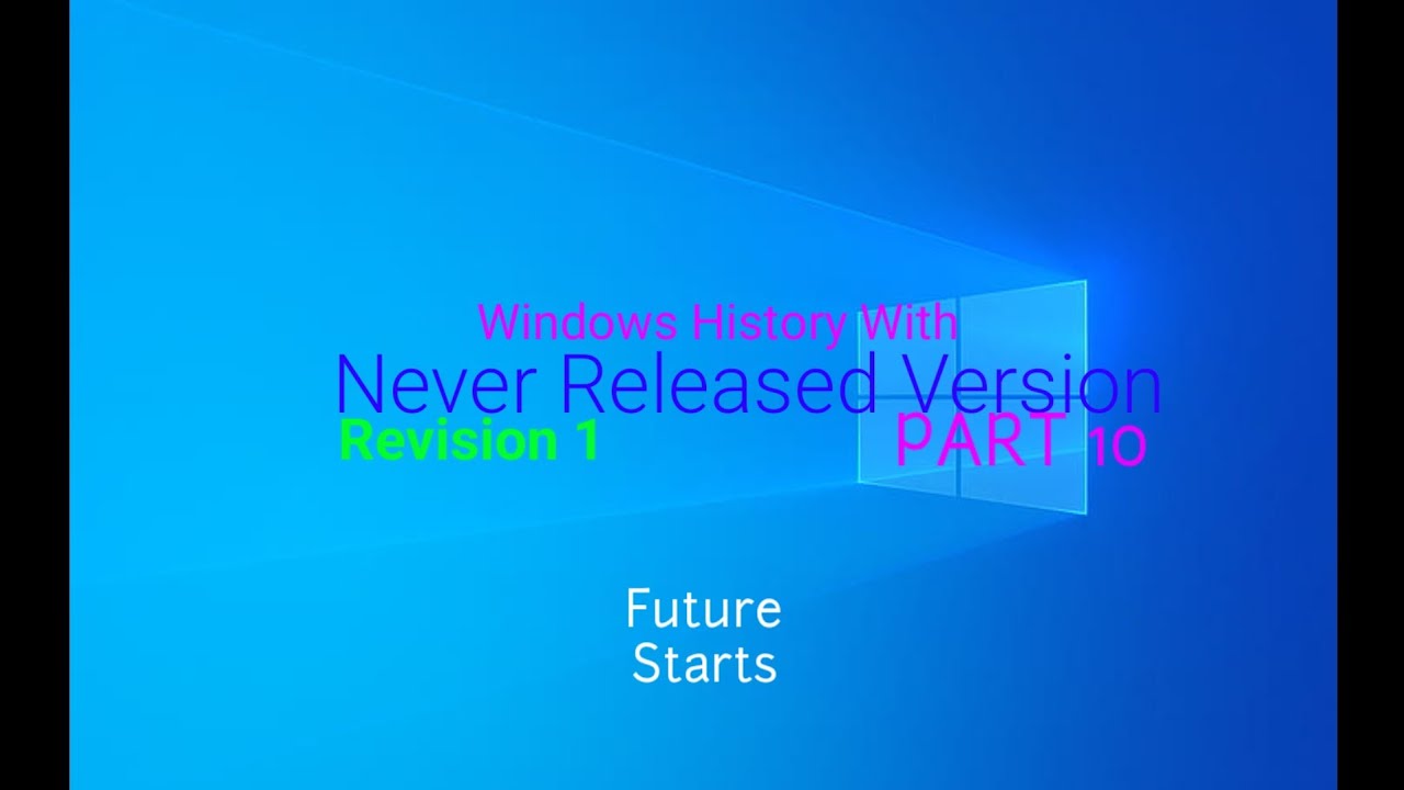 All Windows History With Never Released Version Part 10 (2017-2030 ...
