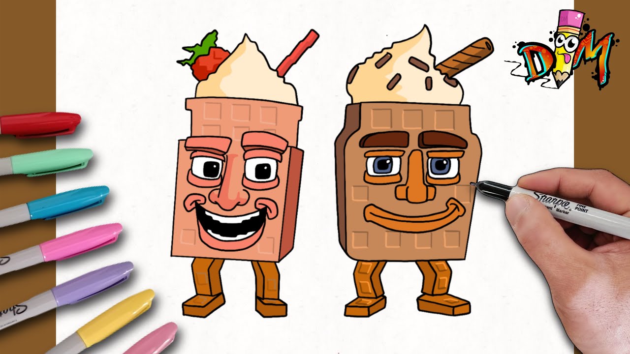 Como Dibujar a Fragrama y Chocrama de Steal a Brainrot (Fácil) how to ...