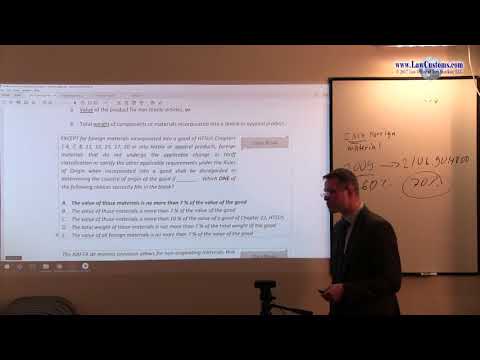 April 2001 Question 45 U.S. Customs Broker License Exam Discussion ...