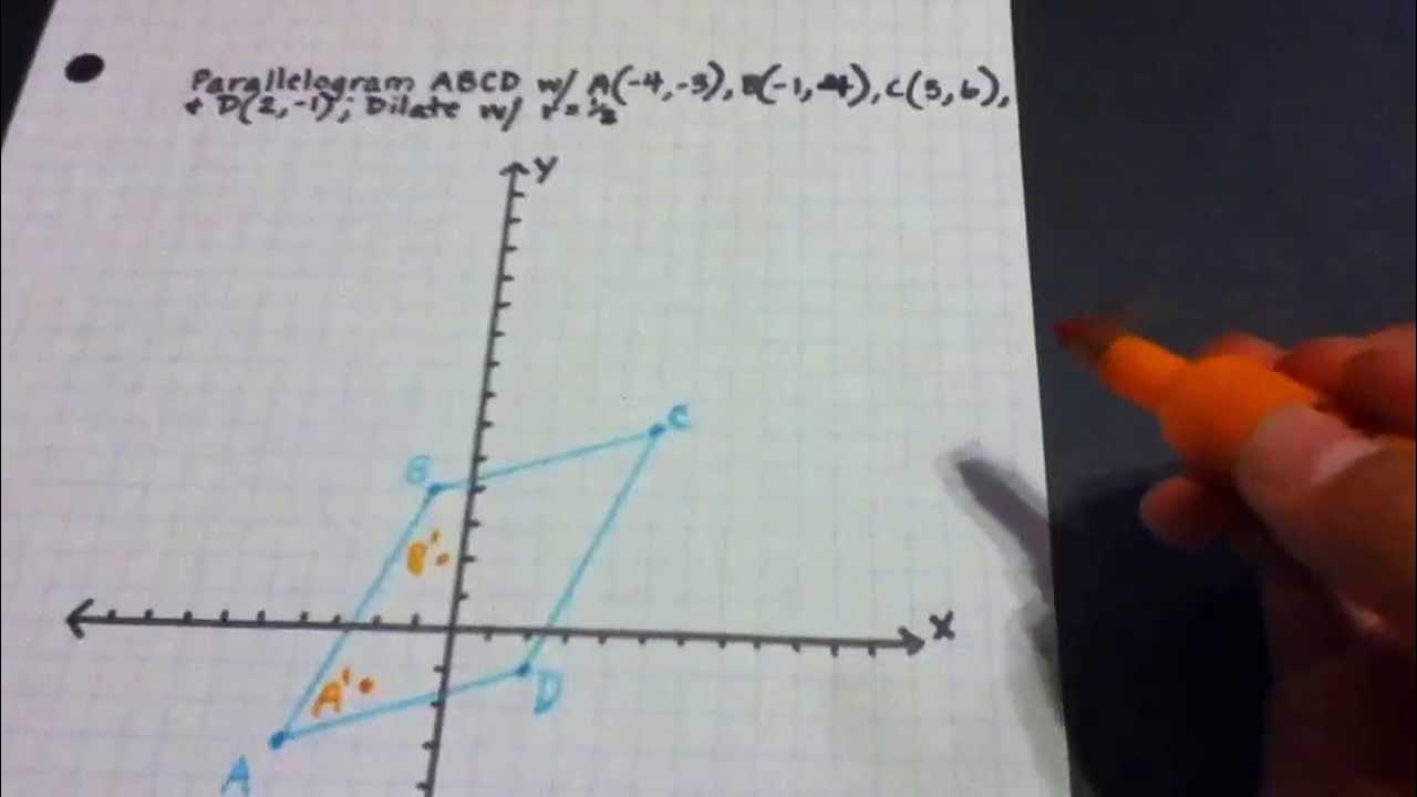 How to do a dilation on a grid - YouTube