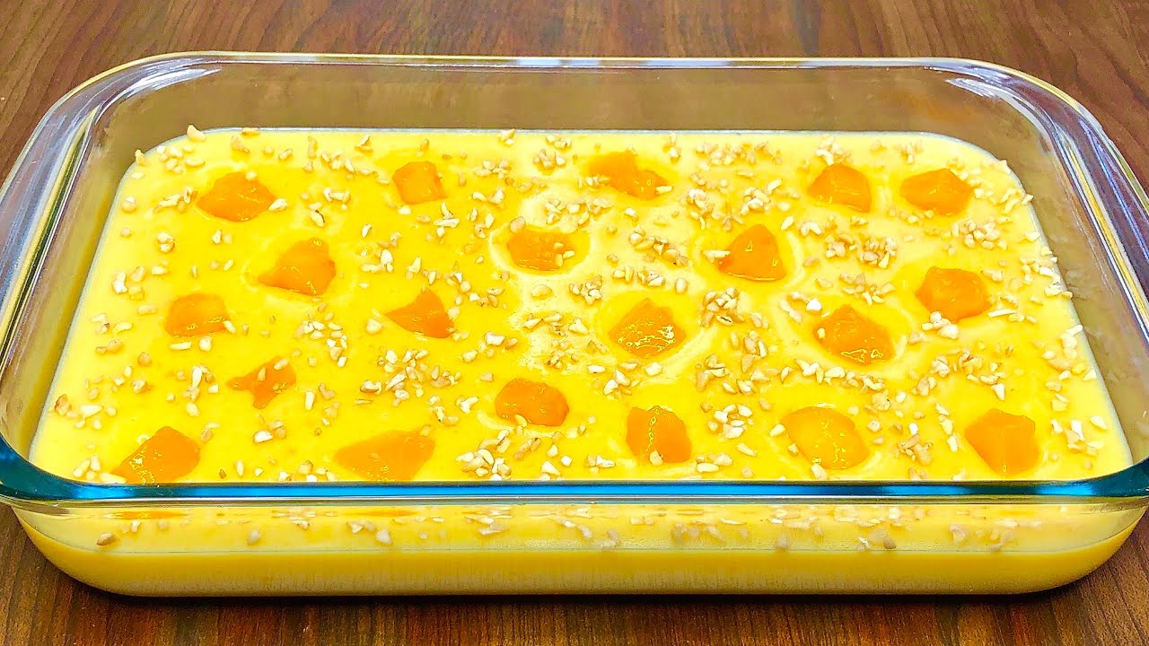 Mango Pudding Recipe | Mango Pudding Dessert | Eggless Dessert - YouTube